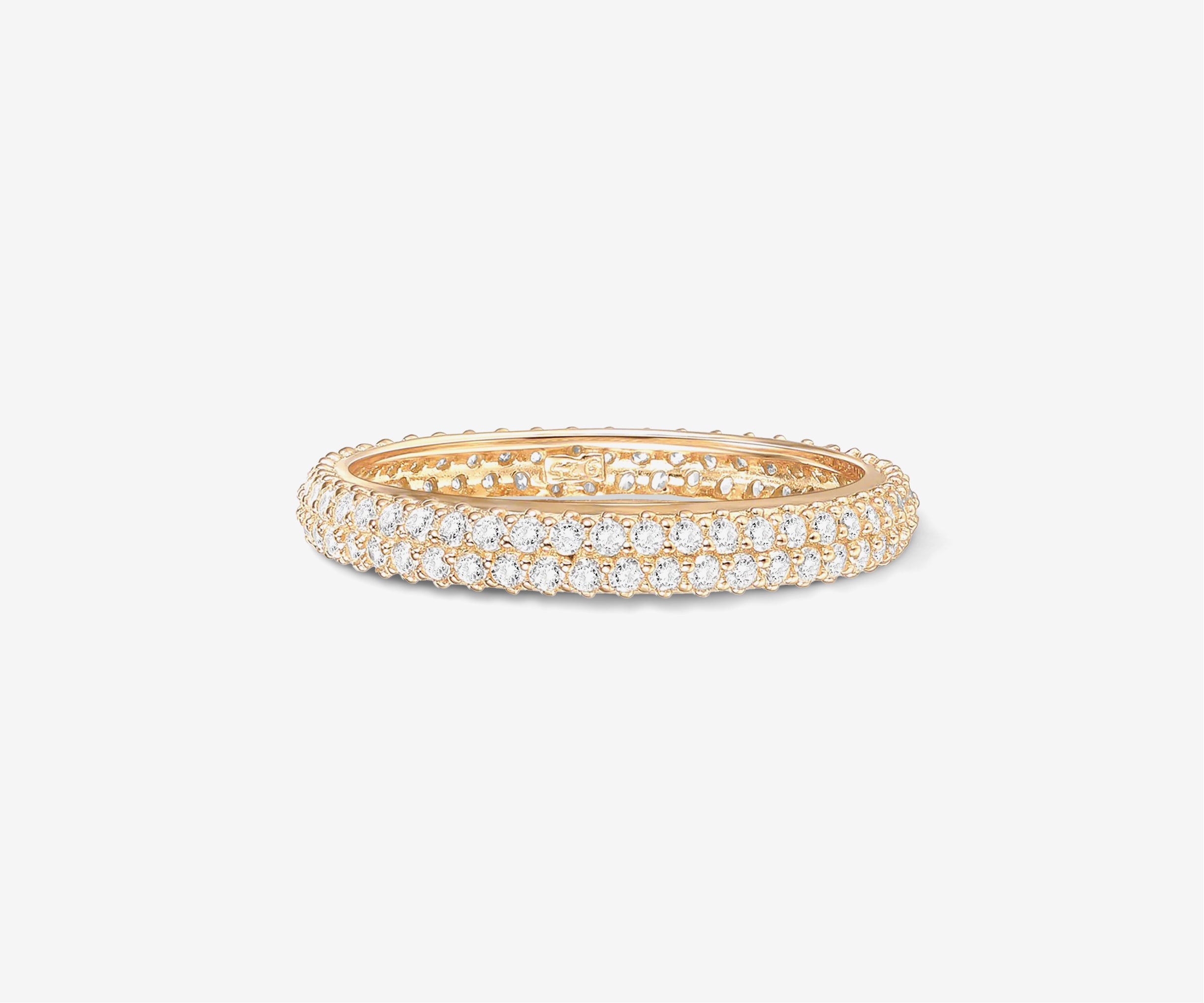 Double Row Pavé Eternity Ring | The Essential Store