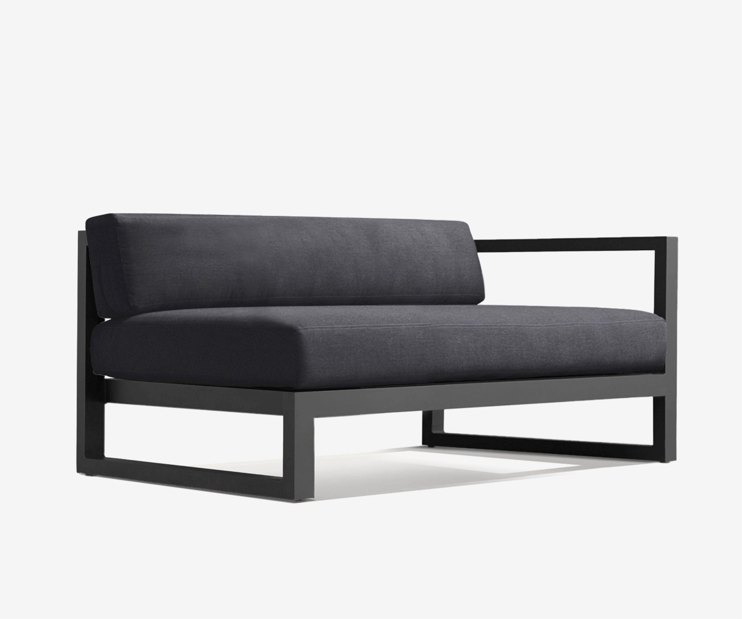 Aluminum Patio One-Arm Sofa | The Essential Store